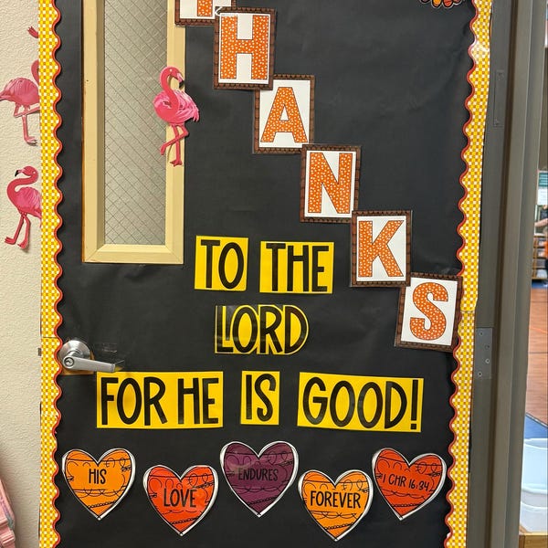 Fall Thanksgiving Bulletin Board-scripture Bulletin Board- We Give ...
