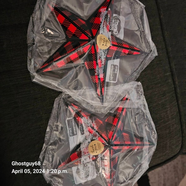 Burgundy Barn Stars, (3)- 3.75”x3.75” , Metal Stars, Custom Painted ...