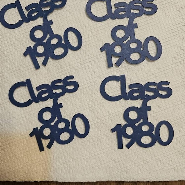 Class Reunion Confetti / Reunion Decor / High School Reunion Confetti ...