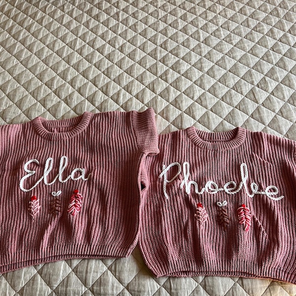 Kids Hand Embroidered Denim Jacket Personalized Name Kids Jean Jacket ...