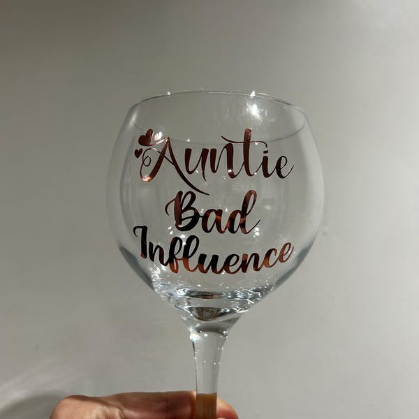 Personalised ‘friends’ Theme Gin Glass, Gift, Birthday, Hen Do, Secret ...