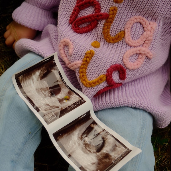 Hand Embroidered Big Sibling Sweaters, Big Sister Little Sister Sweater ...