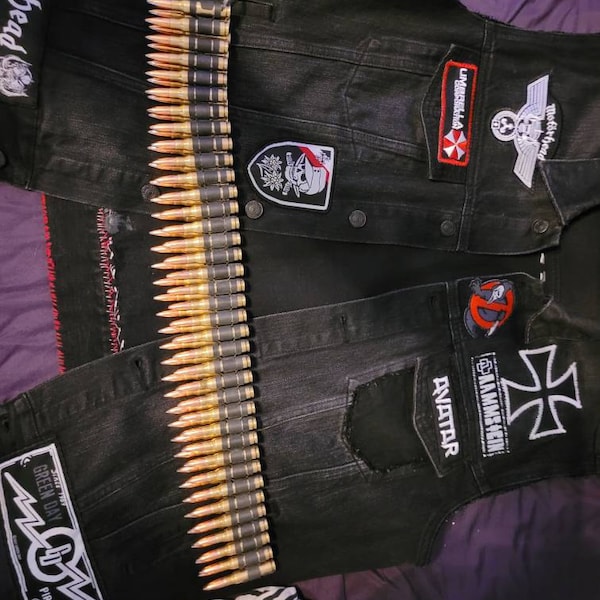 Bullet Belt,punk Belt,gothic Belt,heavy Metal Bullet Belt,punk Fashion ...