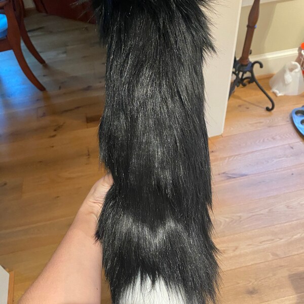 Fluffy White Wolf Tail (3+ Sizes Available; May Add Optional Ears) - Etsy