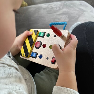 LED Light Busy Board for Baby Personalized Activity Board Switch Box ...