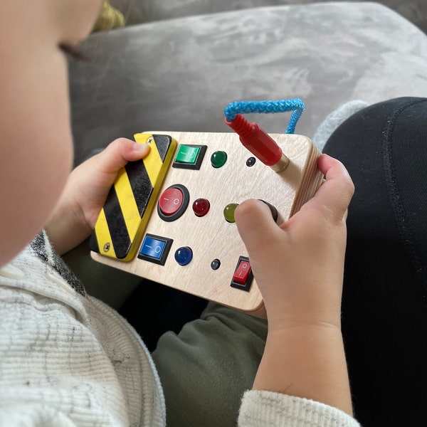 LED Light Busy Board for Baby Personalized Activity Board Switch Box ...