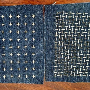 Visible Mending Transfer Sashiko Pattern Stick Stitch Embroidery ...
