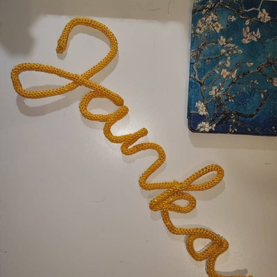 Uppercase & Lowercases Letters Knitted Wire Art Template With Guiding ...