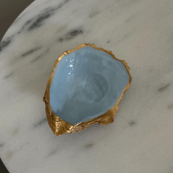 Blue Oyster Shells (bulk)- Unique Wedding Favors/place Cards - Trinket ...