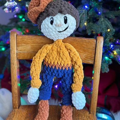 Cowboy Snuggle Buddy Crochet Lovey Pattern, Crochet Snuggler Pattern ...