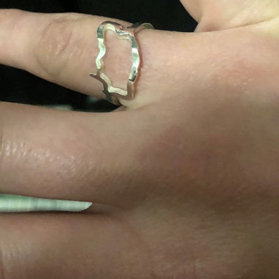 South Africa Ring / Outline of South Africa / Dainty Silver Ring ...
