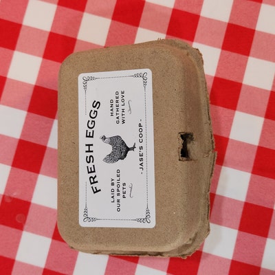 Custom Labels for Egg Cartons Personalized for Your Farm or Coop ...