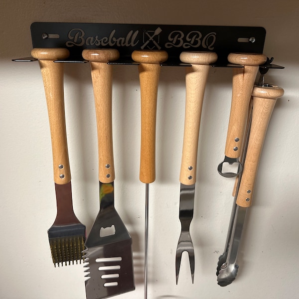 Customizable MVP Grill Tool Set -- Baseball BBQ - Etsy