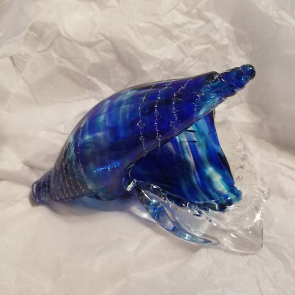 Memorial Glass Sea Shell Sculpture: Cremation Ashes Pet Keepsake - Etsy