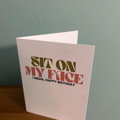 Insulting Birthday Card Rude Birthday Card Inappropriate Birthday Cards ...