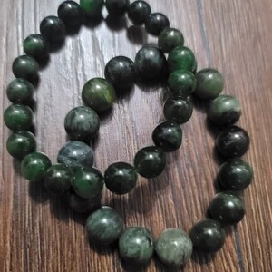 Azumar Genuine Bracelet 7 Inches 12mm Round Beads - Etsy