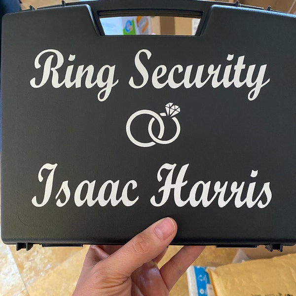 Ring Security Box With FREE Sunglasses, Ring Holder Inside, Ring Bearer ...