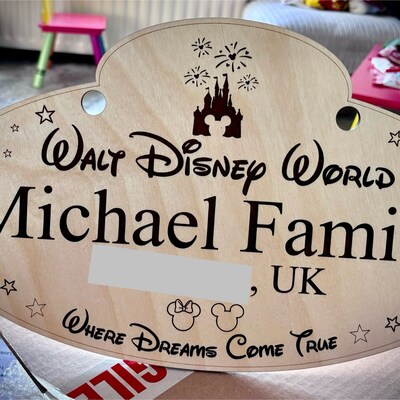 Disney Themed Pram Sign Stroller Sign Personalised Push Chair Sign ...