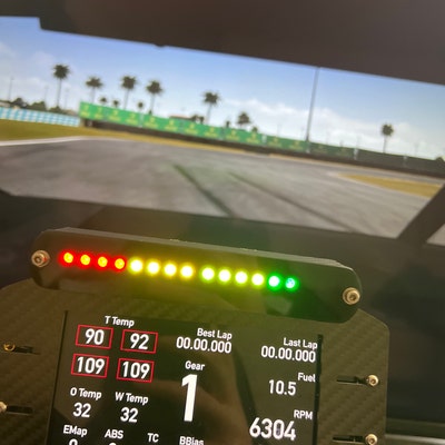 Sim Dash Board simhub Led Rpm for Pc Sim Racing Games - Etsy