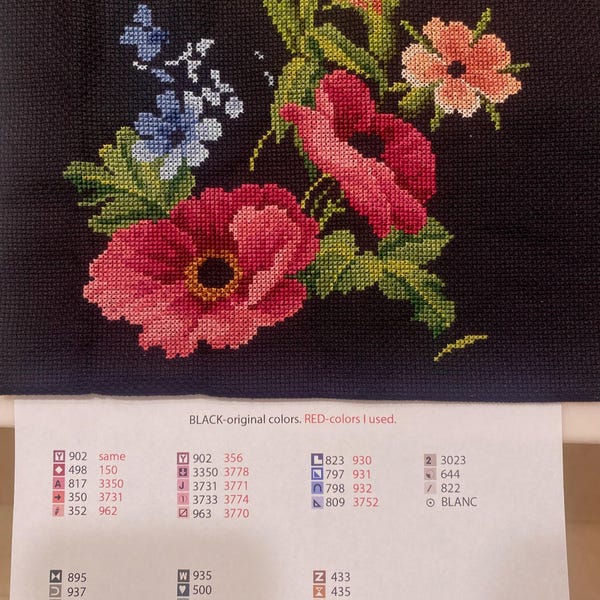 Summer Bouquet Cross Stitch Patterns, Peony Cross Stitch Patterns, Summer Cross Stitch Pattern ...