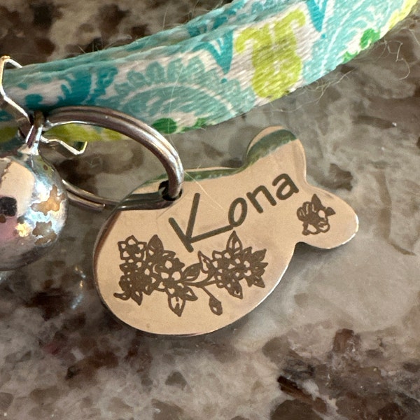 Stainless Steel Cat Tag, Fish Shape Cat Tag, Personalized Fish Shape ...