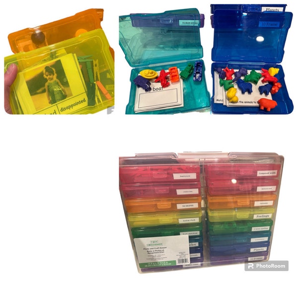 Build a Bundle- 16 Task Box Learning Activity Sets and Carrying Case ...