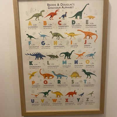 Dinosaur Alphabet Print, Toddler Room Decor, Classroom Decor, Perfect ...