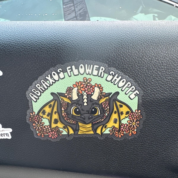 Throne of Glass Abraxos Flower Shoppe Manon Blackbeak Clear Vinyl ...