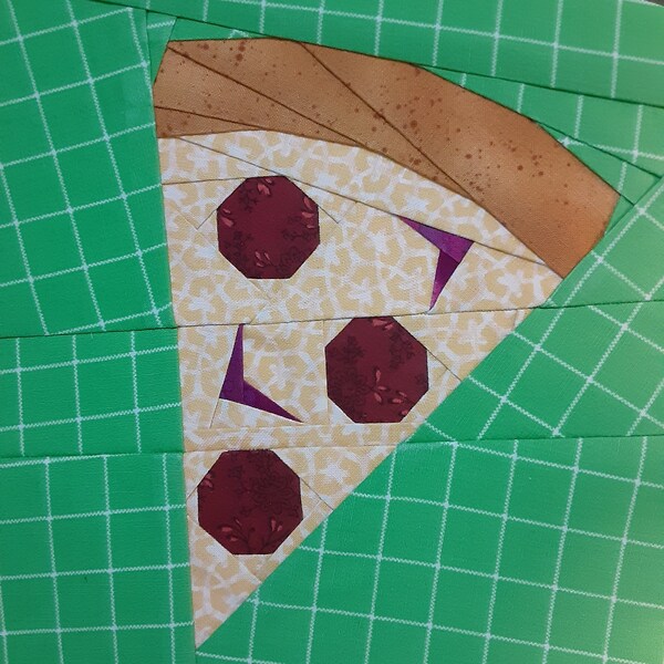 Pizza Slice Paper Piecing Pattern, PDF - Etsy