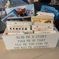 Diaper Crate, Kids Library Box, Book Storage, Nursery Storage, Baby ...