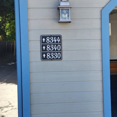 House Numbers With Arrow, Address Numbers, Address Numbers Sign, House ...