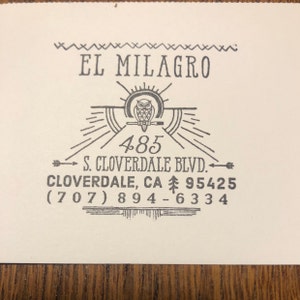 Rustic Address Stamp, Return Address Stamp, Custom Rubber Stamp ...