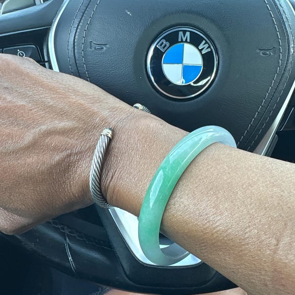 Emerald Green Burma Jade Jadeite Bangle Bracelet, Elegant Special Green ...