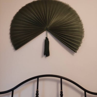 Wall Fan Decor, Bamboo Decorative Fans, Handcrafted Bamboo Fan, Boho ...