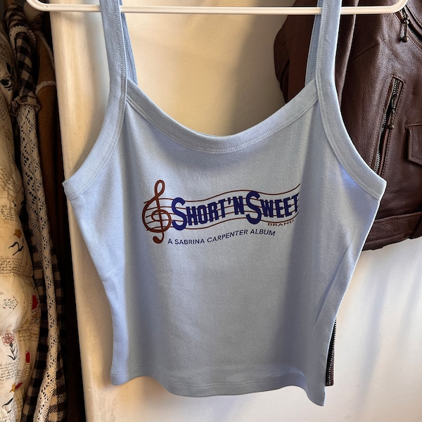 Short'n Sweet Sabrina Carpenter Baby Tank Tee Short N Sweet Fan Art ...