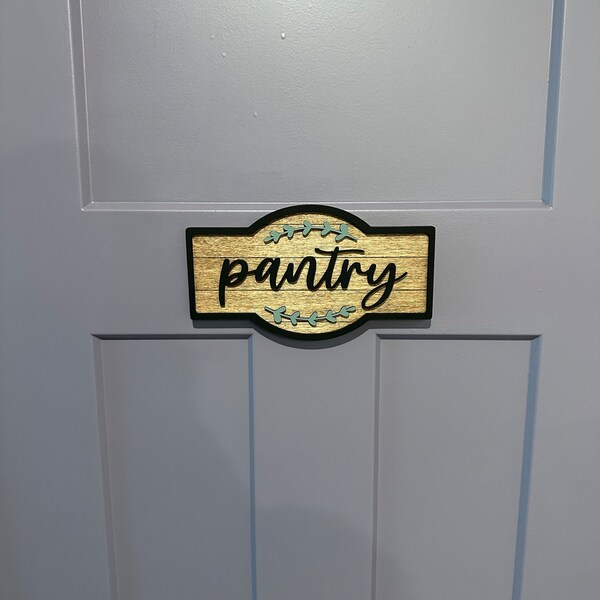 Farmhouse Pantry Sign, 3D Pantry Sign, Pantry Wall Art, Wood Pantry ...
