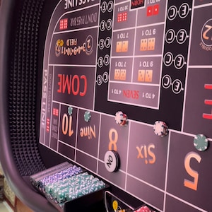 Craps Table Top With Diamond Walls for an 8 Foot Pool Table - Etsy