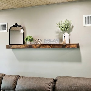 Matte Distressed Floating Shelf - Etsy