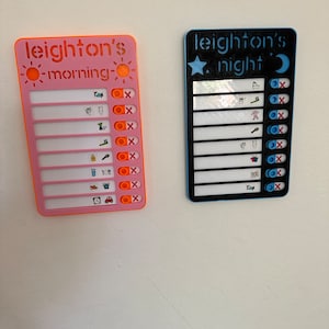 Sliding Routine Chart, Chore Chart, Daily Checklist, Kids Daily Tasks ...