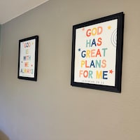 Set of 3 Colorful Christian Wall Art for Kids Ministry Decor Christian ...