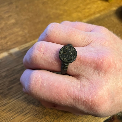Ancient Medieval Ring With Decoration on the Bezel. Ring With - Etsy