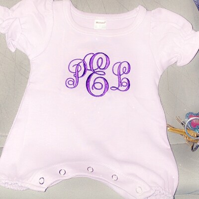Baby Girl Clothes Baby Girl Outfit Monogrammed Baby Girl Gift Newborn ...