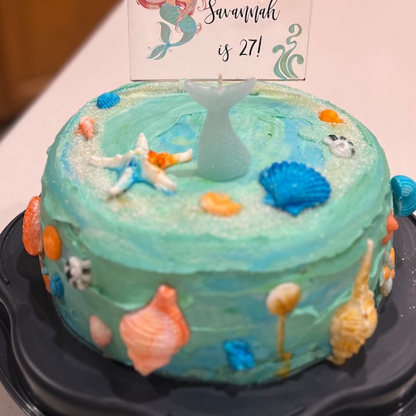 Hard Candy Edible Sugar Shells - Very Detailed - Cupcake or Cake Topper ...