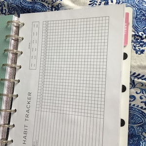 Undated Monthly Planner Printable Split Page Layout 7 x 9.25 HP Classic ...