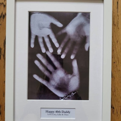 PERSONALISED Caption Frame, Contemporary Bespoke Photo Frame. Your ...