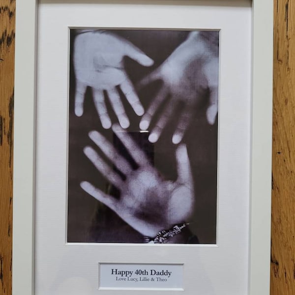 Personalised Photo Frame With Caption: Modern Bespoke Gift - Etsy