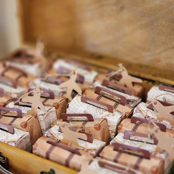 50 Favor Boxes,greenery Wedding Favor Boxes,floral Wedding Favor Boxes ...