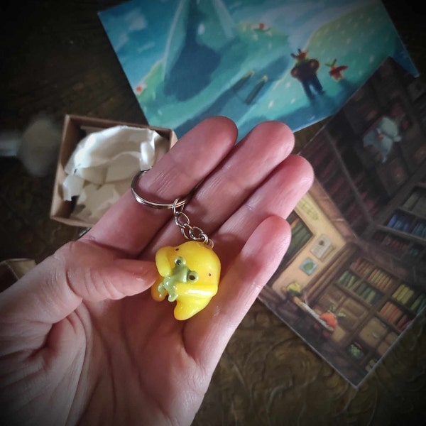 Cute Blueberry Cute Polymer Clay Keychain Blue Berry - Etsy