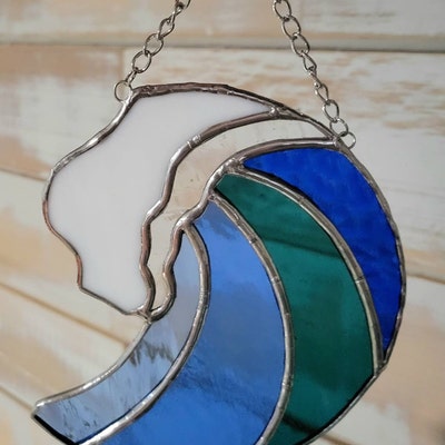 PATTERNS Ocean Wave Stained Glass Patterns Digital Download: Hobby ...