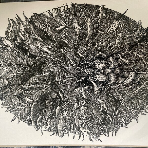 The Firebird Print, Pen Illustration, A4 Giclee Print - Etsy UK